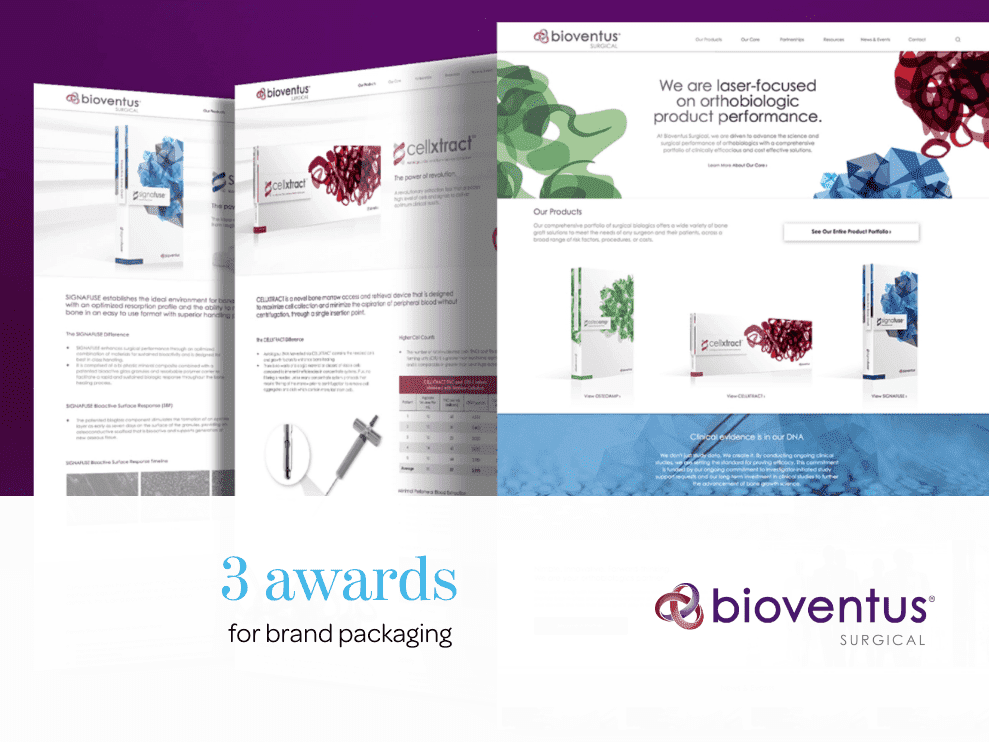 Bioventus - Rebrand and Marketing Support by ParkerWhite Brand Interactive