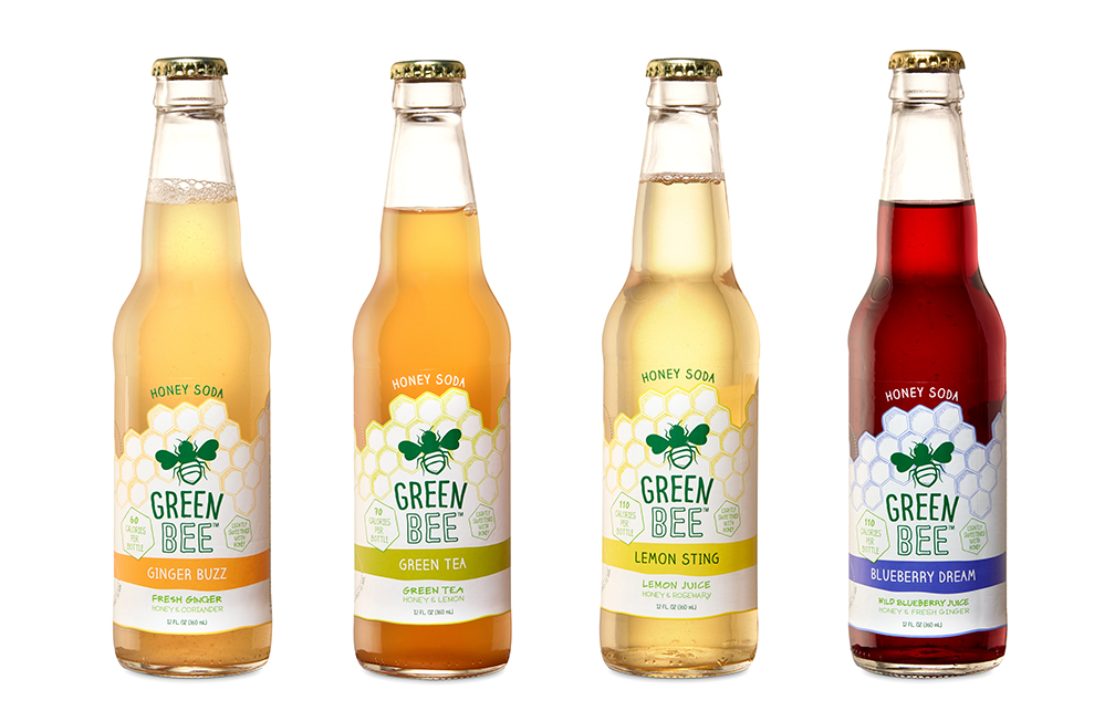 Green Bee Sodas by Pulp + Wire