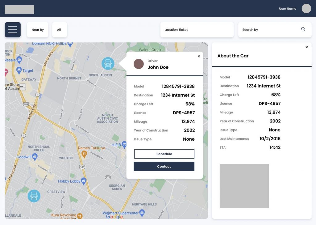 Vehicle Deployment App UI Design by Standard Beagle