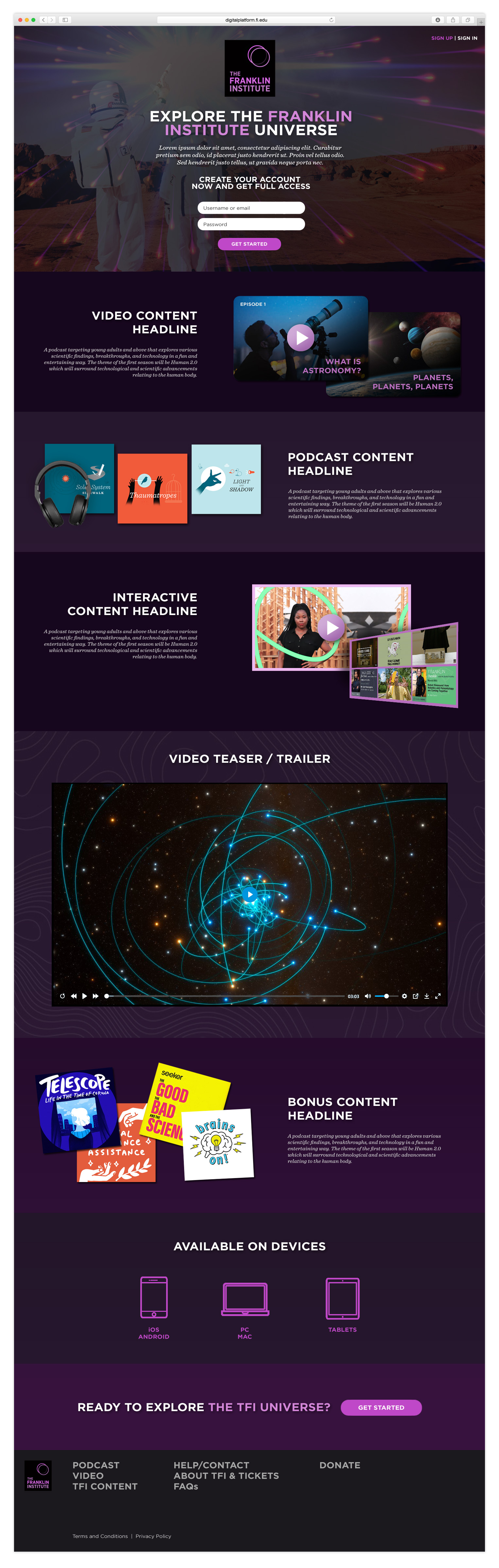 Museum website by Antonio & Paris
