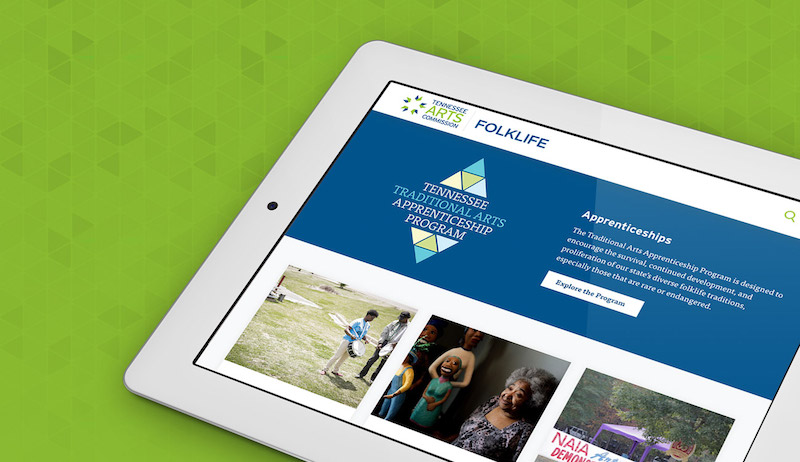 Tennessee Arts Commission Website Design by DesignUps
