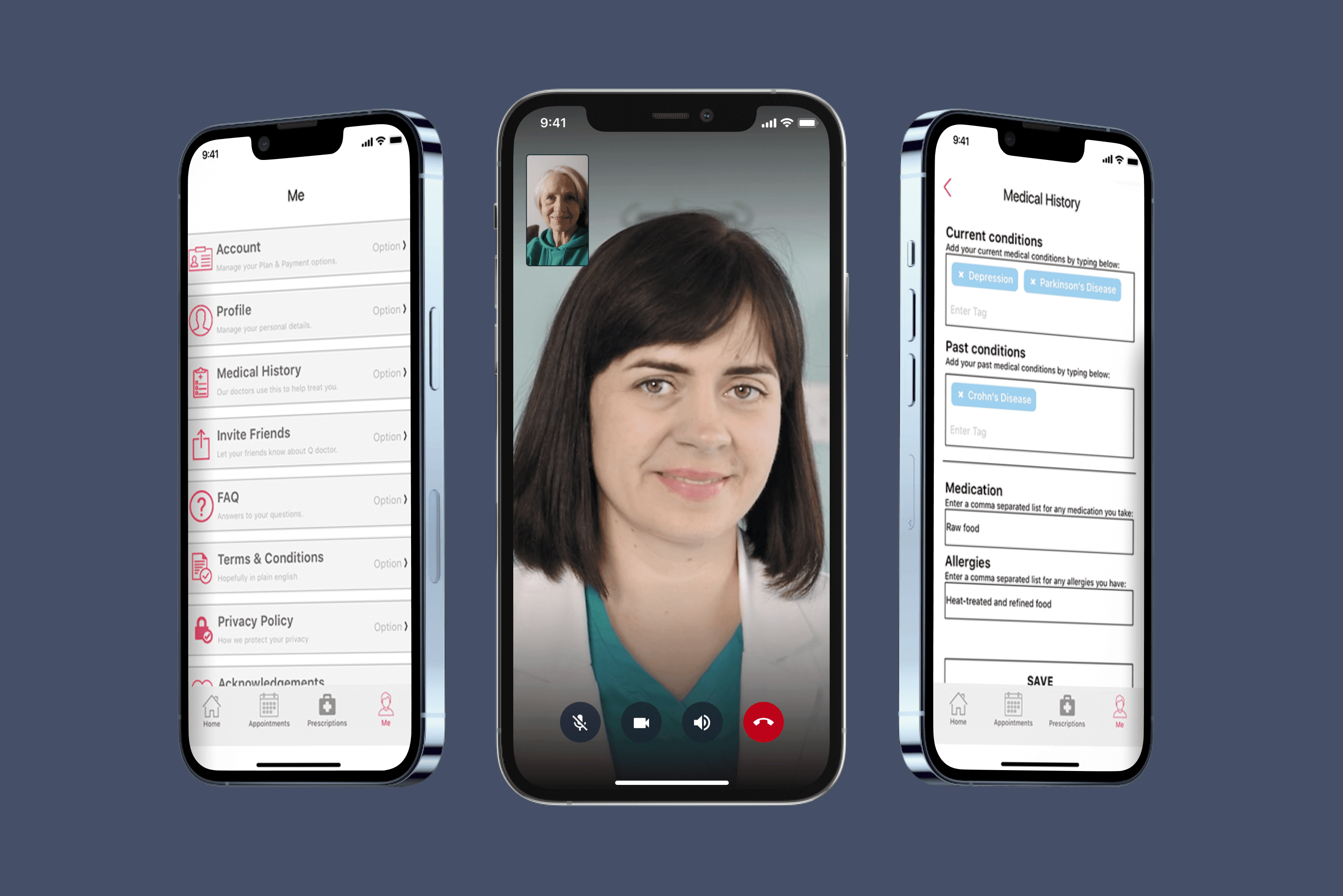UK NHS Compliant P2P Telemedicine Apps by SEVEN