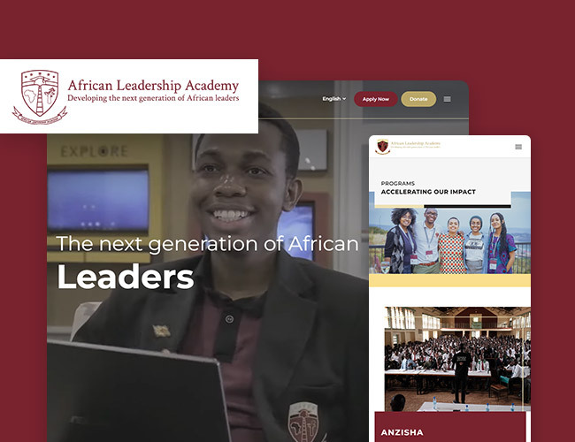 African Leadership Academy Project by tagDiv Web Development Agency