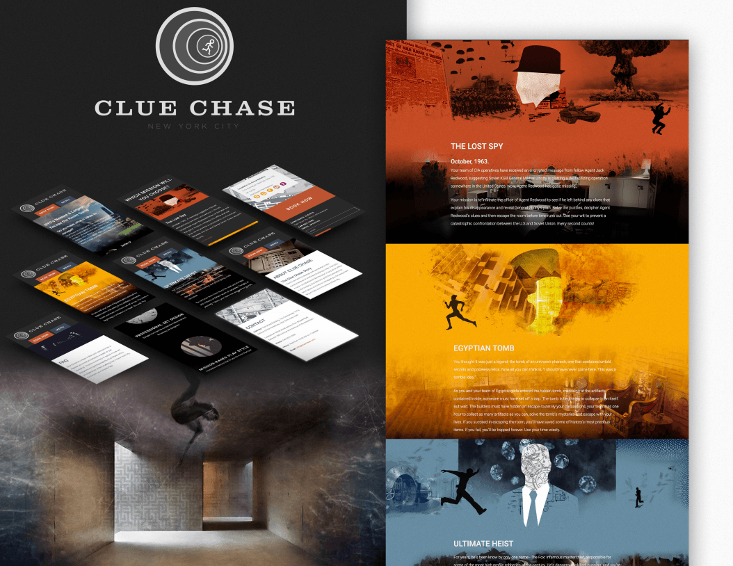 Clue Chase Branding, Web Design, and Marketing Strategy by Suits & Sandals