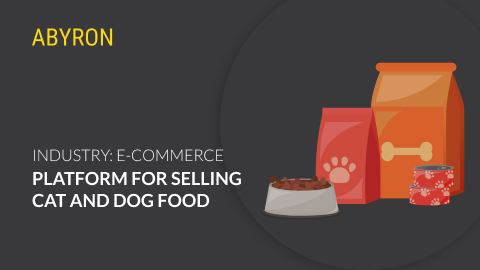Platform for selling cat and dog food by ABYRON