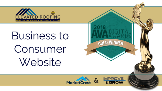 Award Winning Website Home Page/Landing Page Results by MarketCrest, LLC